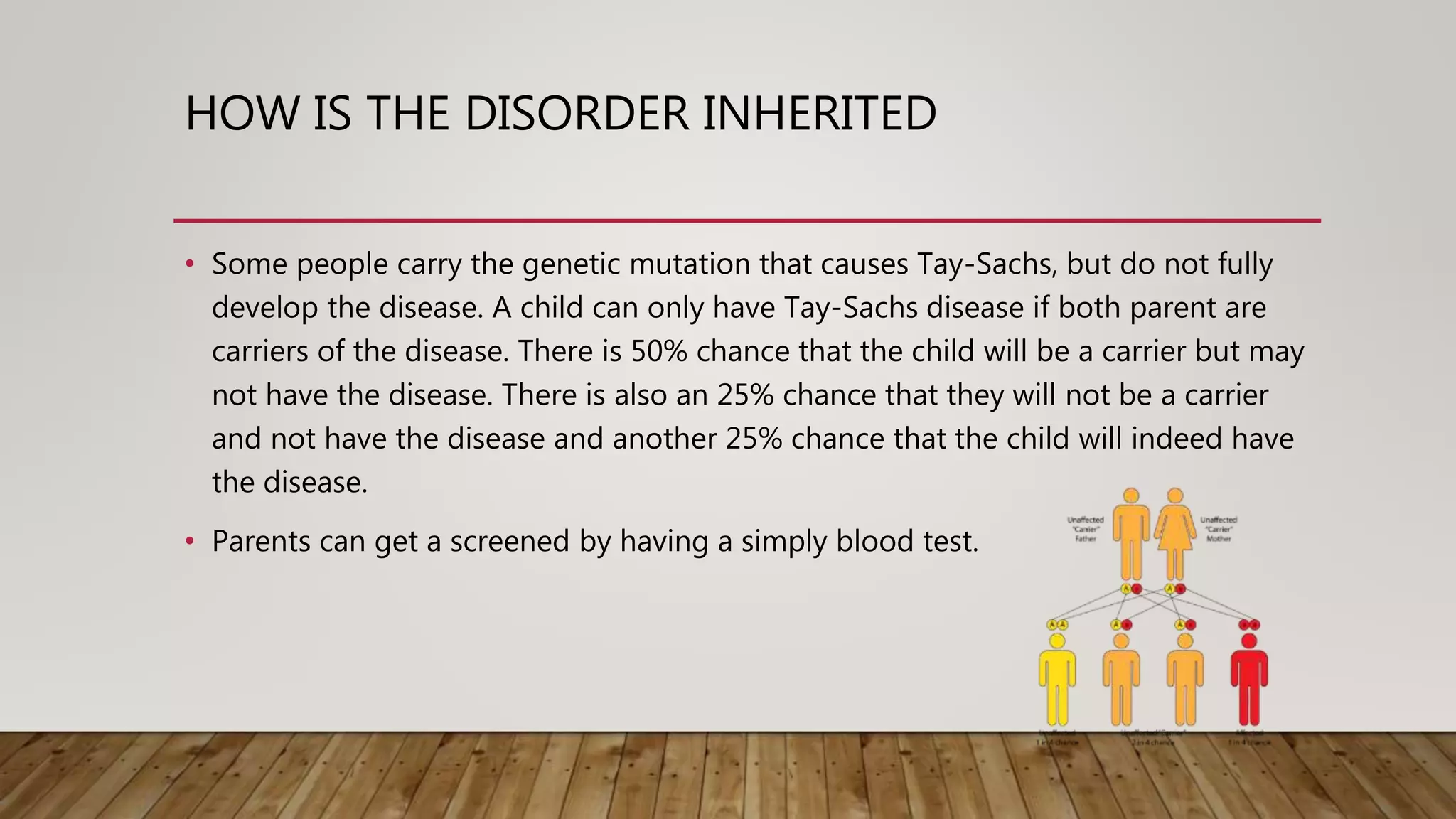 Tay sach disease ppt 1 | PPTX