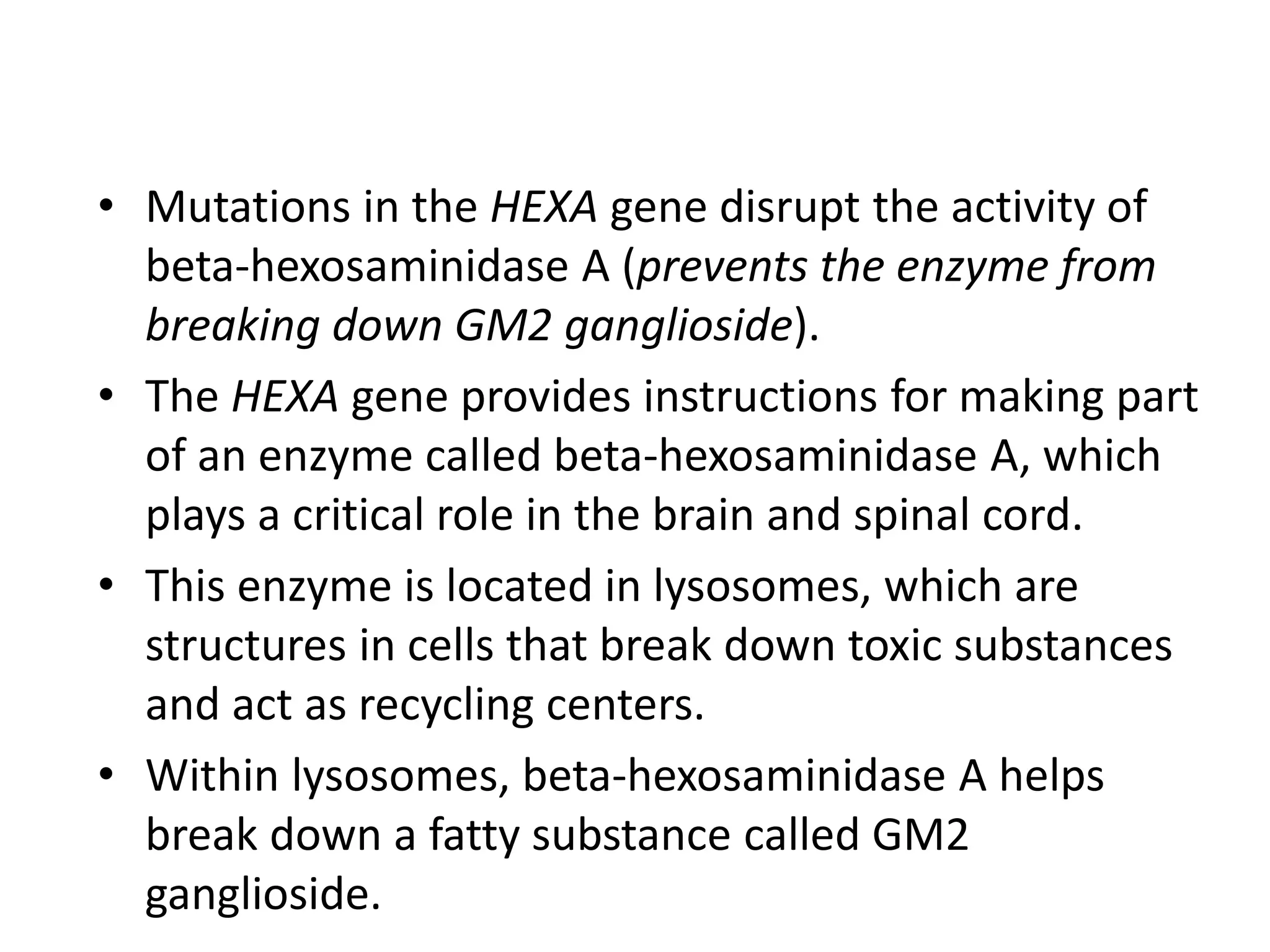 Tay – sachs disease | PPTX