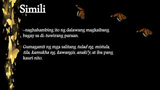 Mga Uri ng Tayutay | PPTX