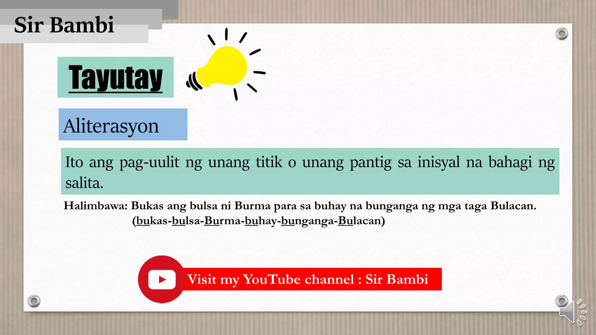 Tayutay (Figures of Speech) | PPTX