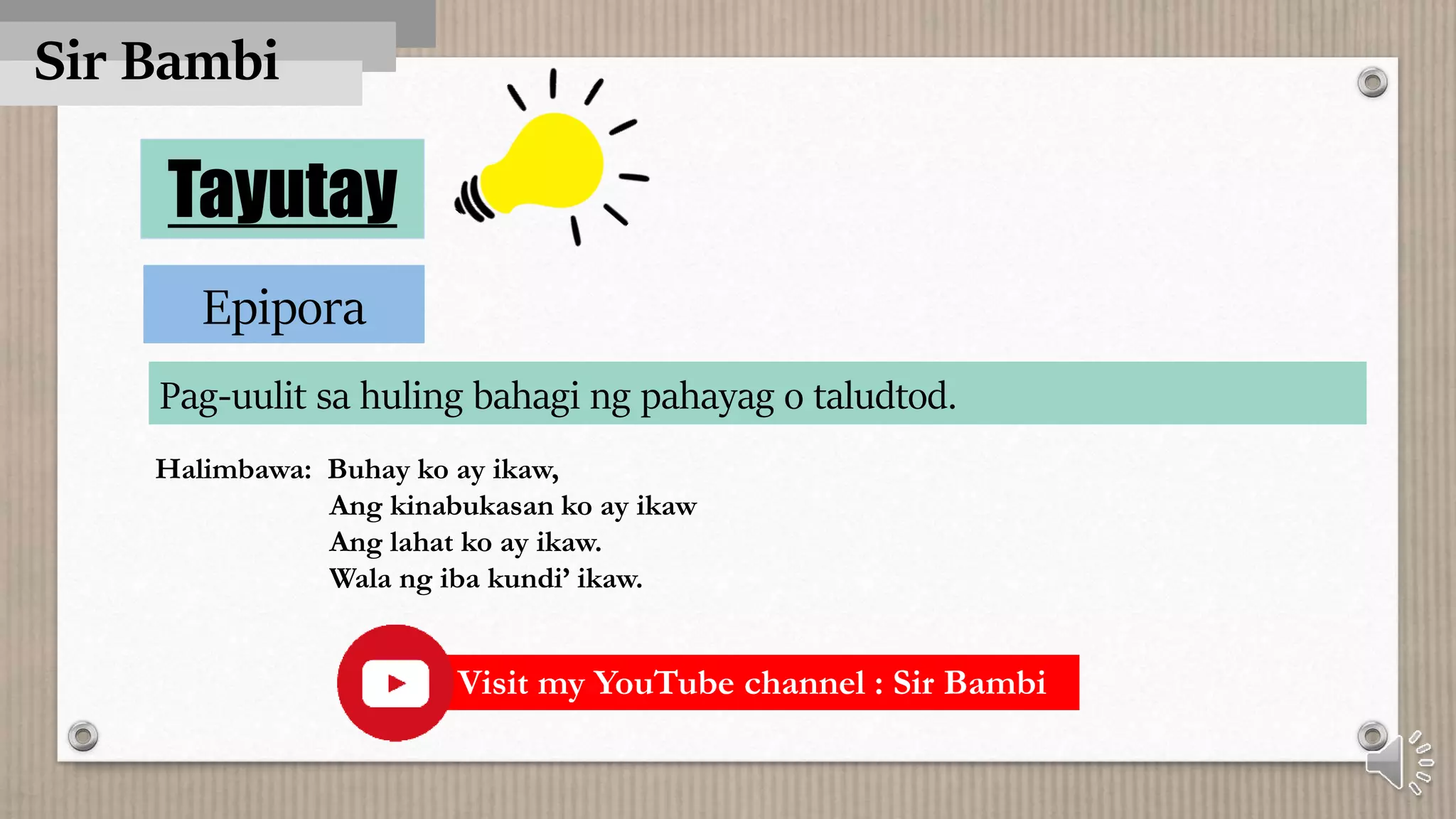 Tayutay (Figures of Speech) | PPTX