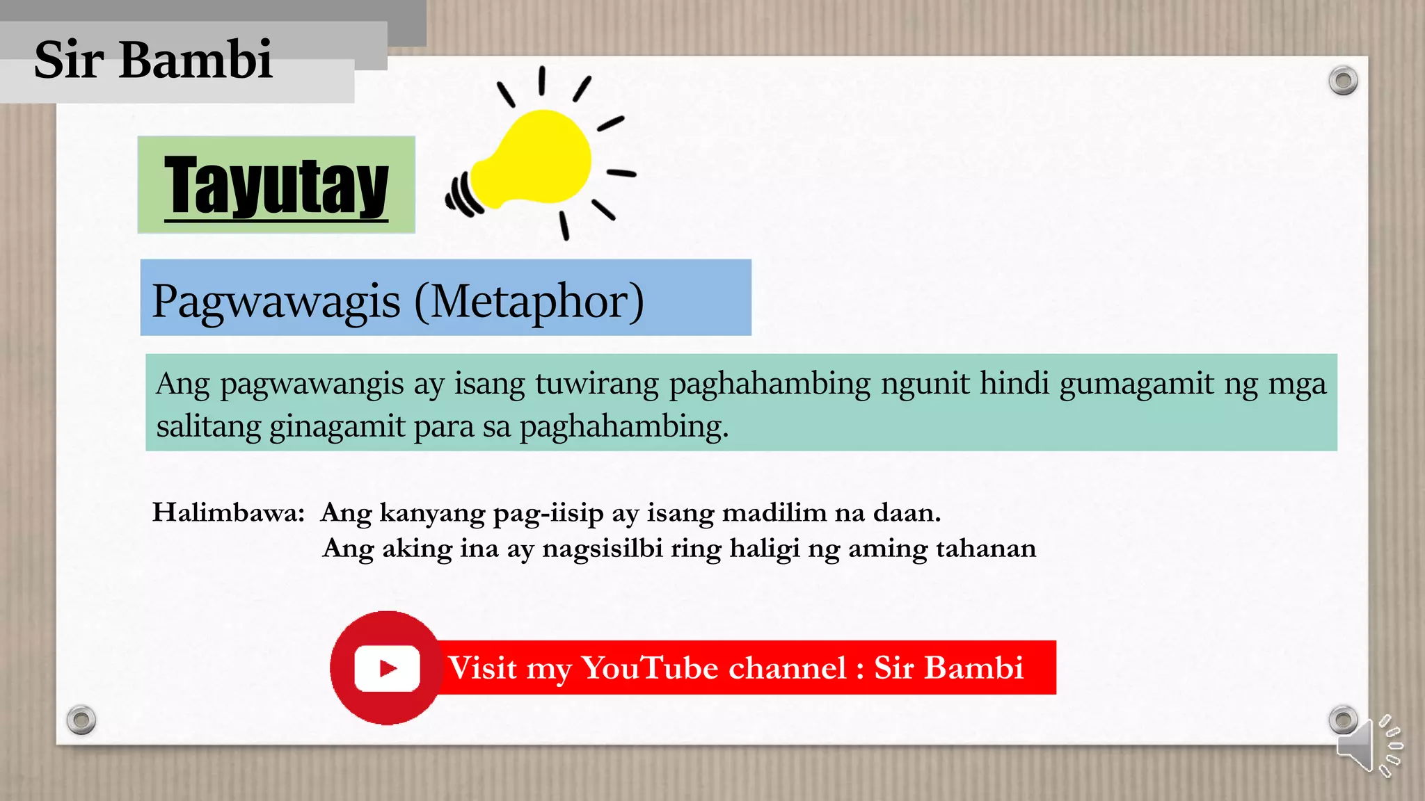 Tayutay (Figures of Speech) | PPTX