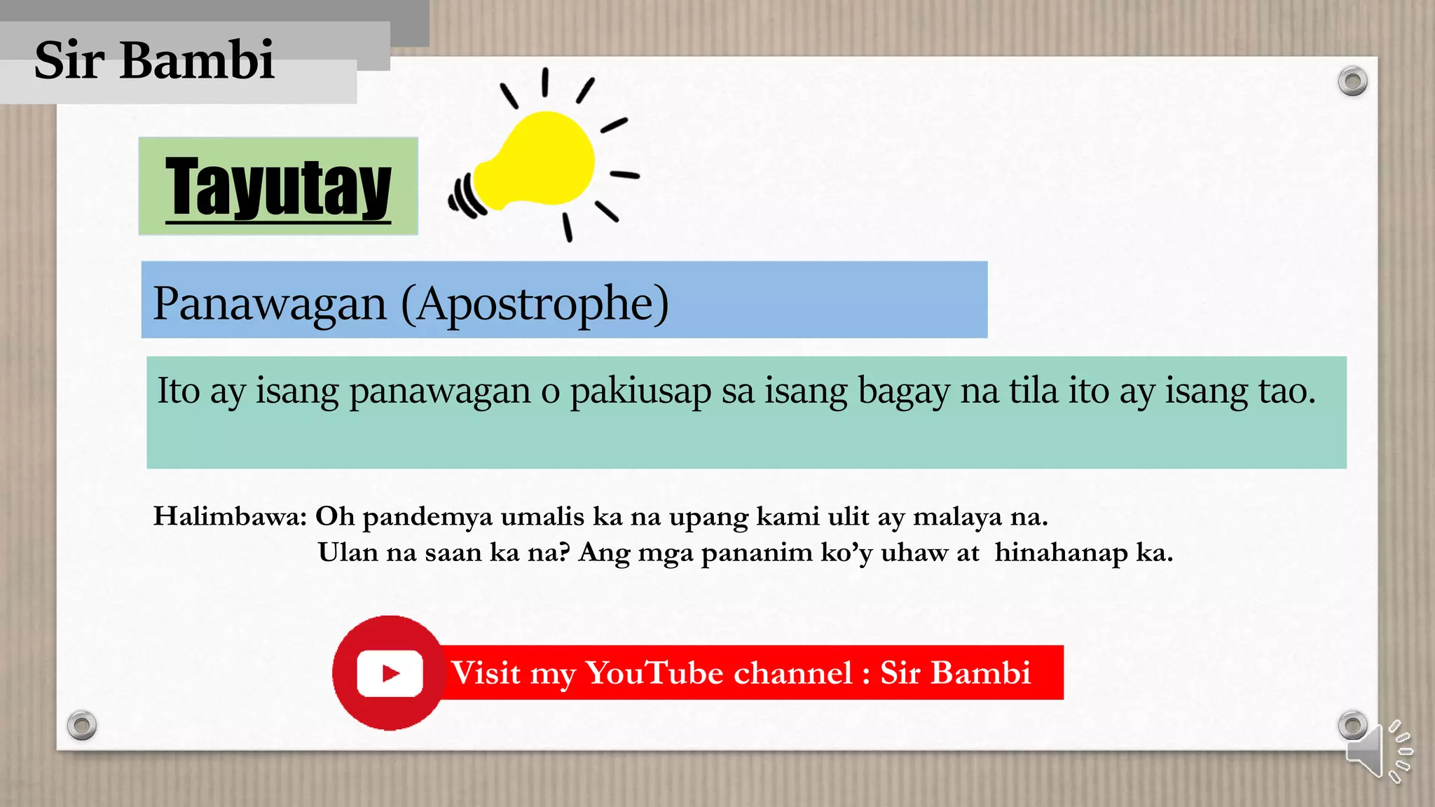 Tayutay (Figures of Speech) | PPTX