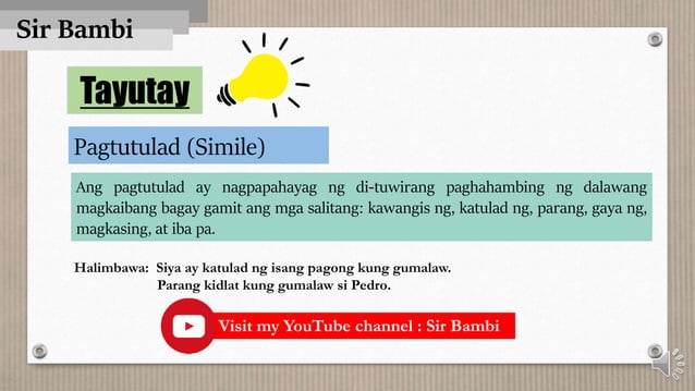 Tayutay (Figures of Speech) | PPTX