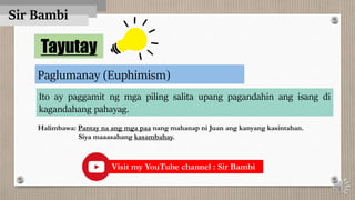 Tayutay (Figures of Speech) | PPTX