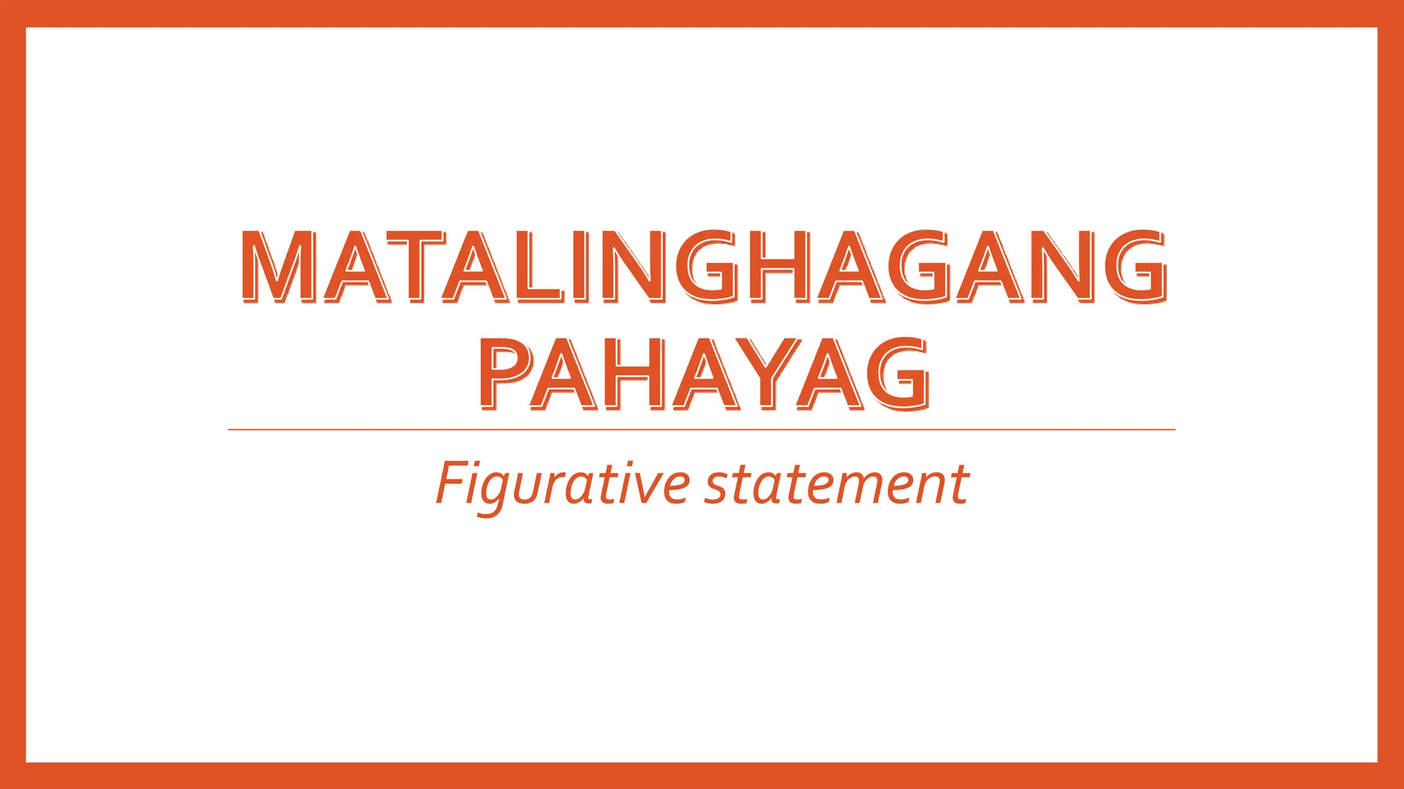 Filipino Tayutay 6. Mga tayutay at mga halimbawa nito. | PPTX