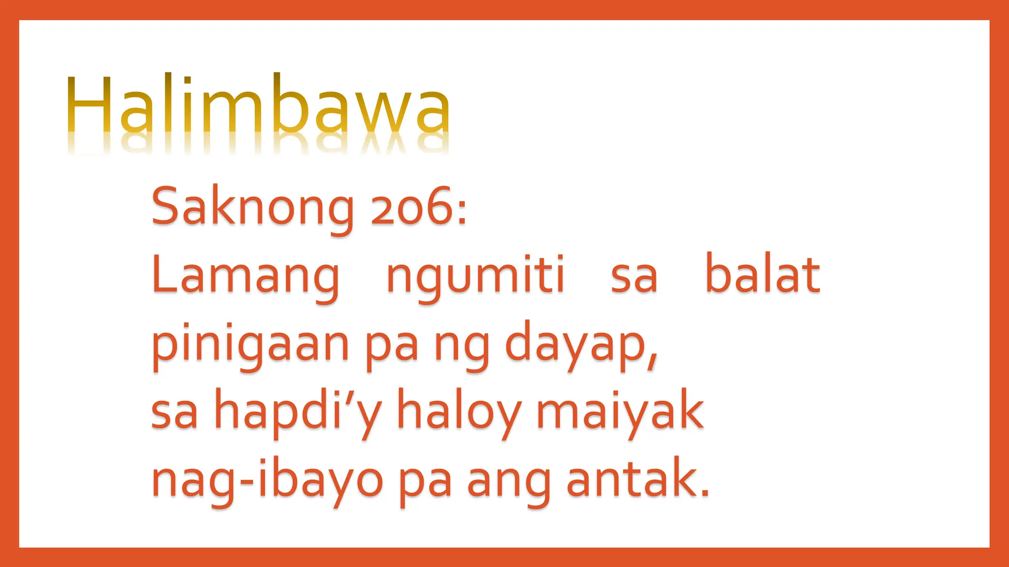 Filipino Tayutay 6. Mga tayutay at mga halimbawa nito. | PPTX