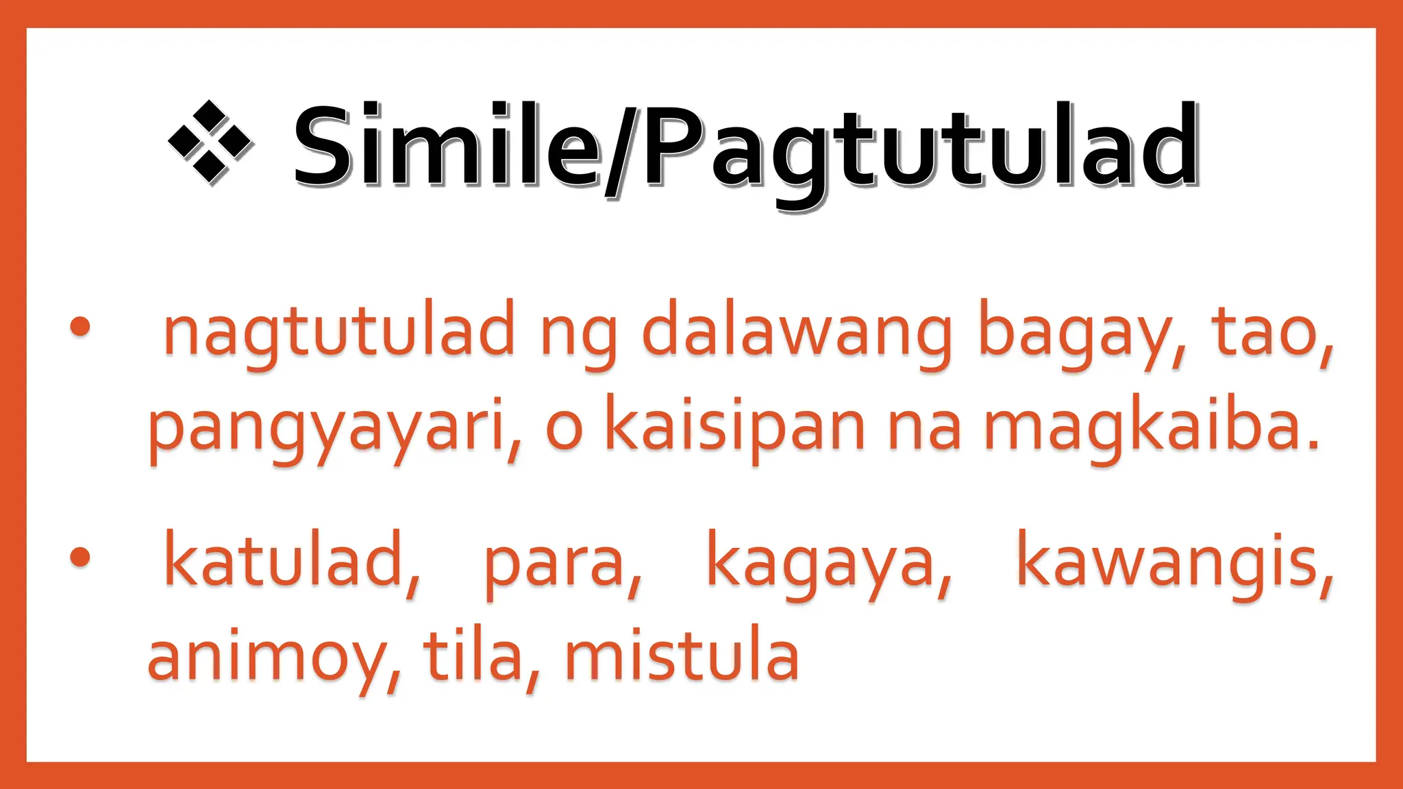 Filipino Tayutay 6. Mga tayutay at mga halimbawa nito. | PPTX
