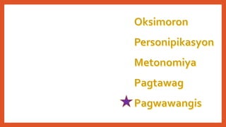 Filipino Tayutay 6. Mga tayutay at mga halimbawa nito. | PPTX