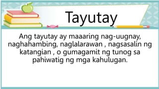 Leksiyon sa Tayutay para sa mag-aaral sa Filipino.pptx