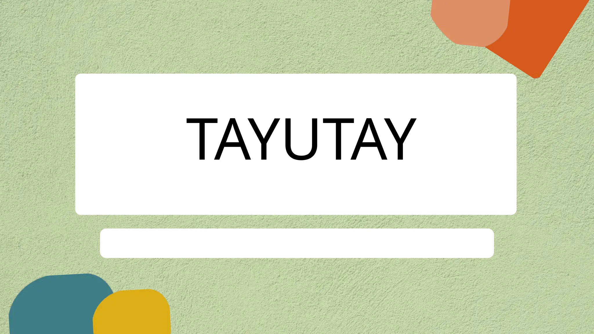 tayutay (SIMILE, METAPOR, PERSONIPIKASYON, PAGMAMALABIS) | PPTX