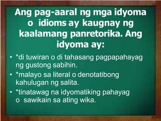 Iba't Ibang Uri ng Tayutay at Idyoma.pptx