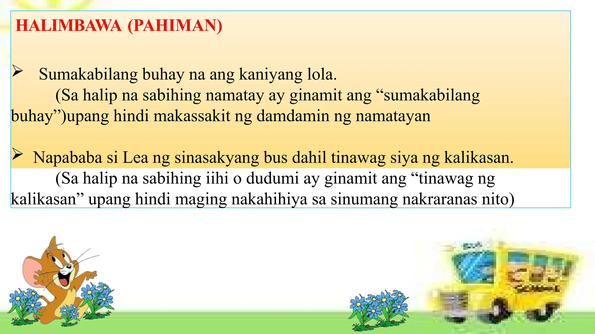 Tayutay na pagpaliwanagat Mga Uri Nito | PPTX