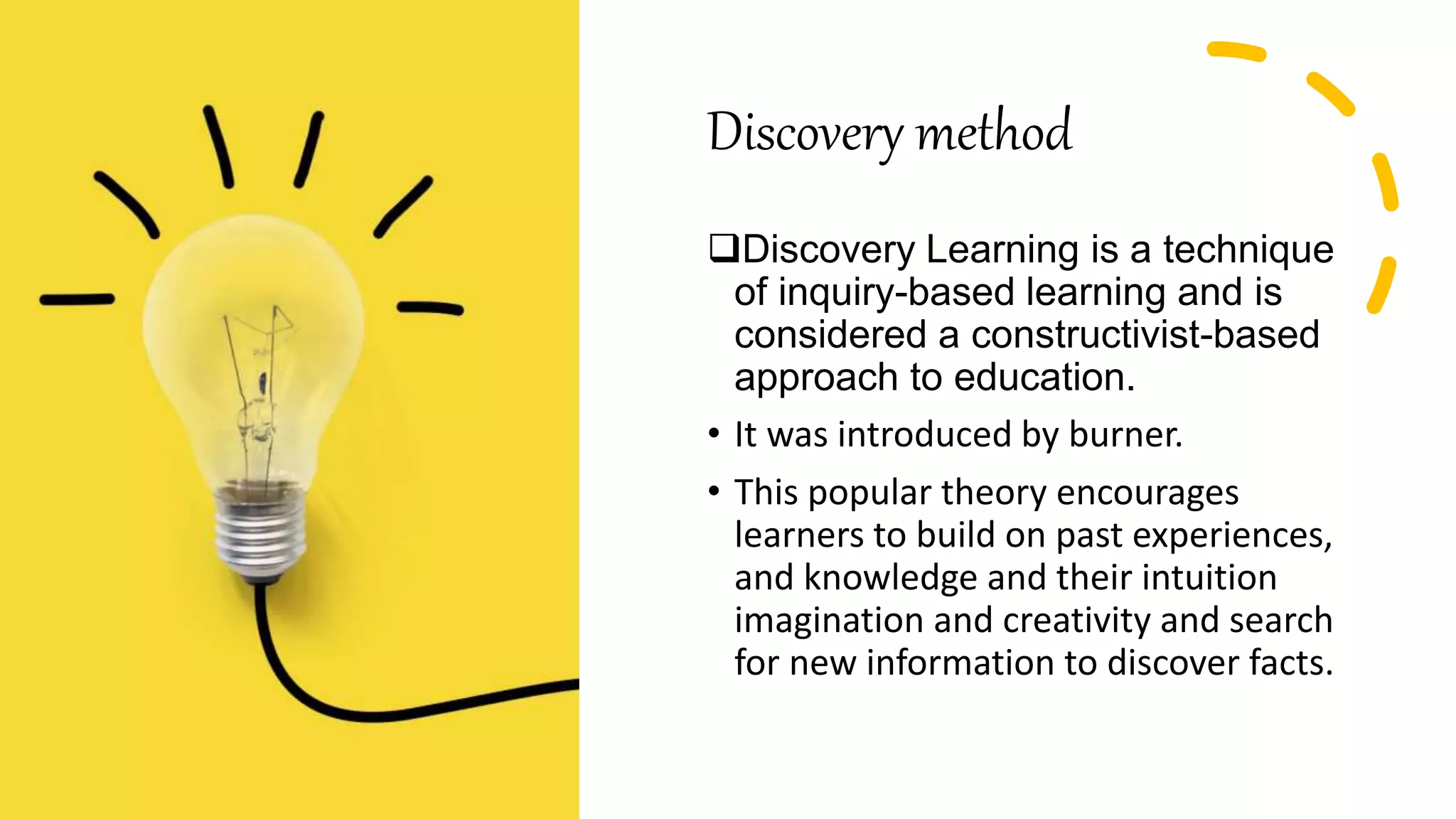discovery method of teaching | PPTX