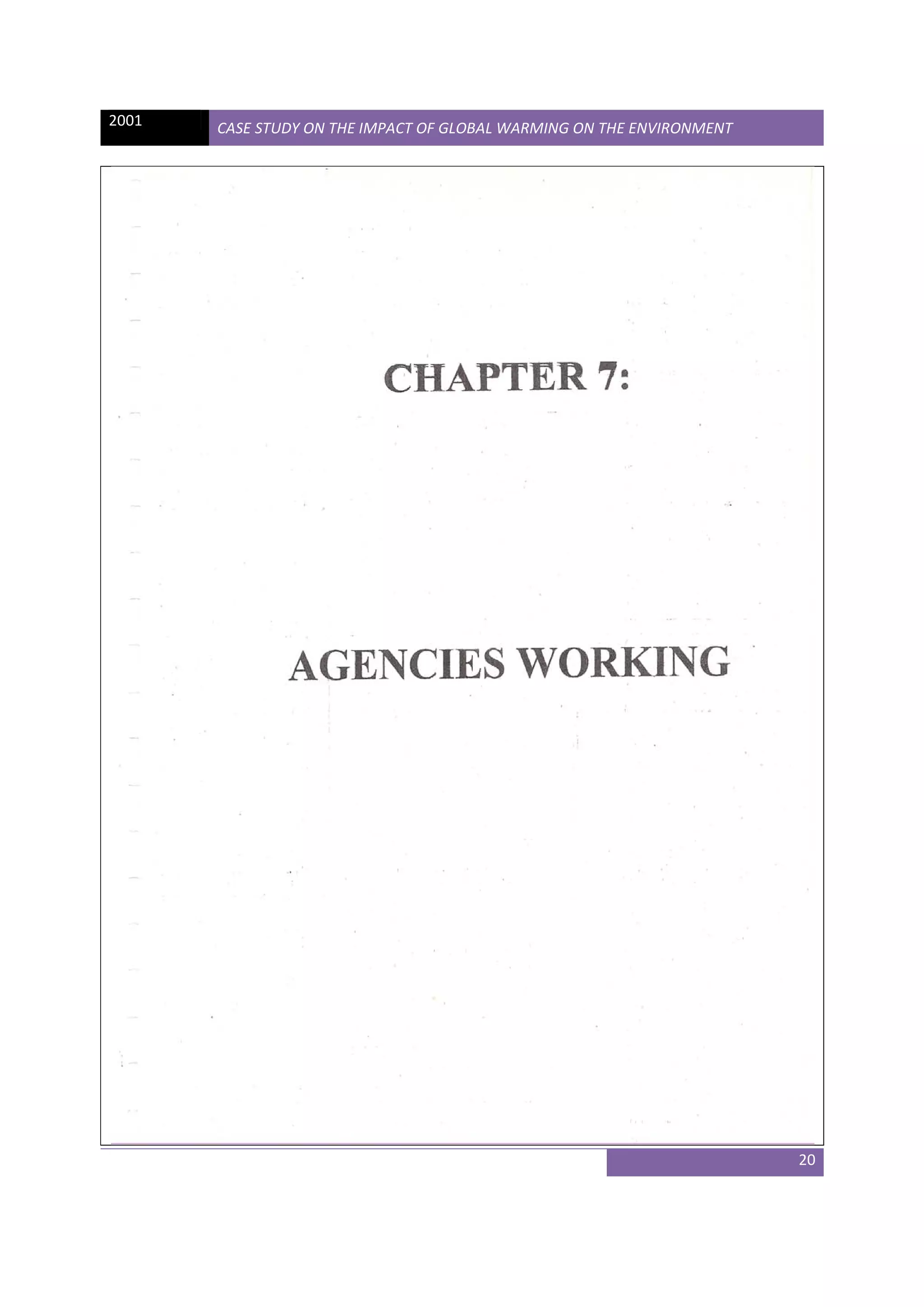 TAZ case study on the impacts of global warming on the environment http ...