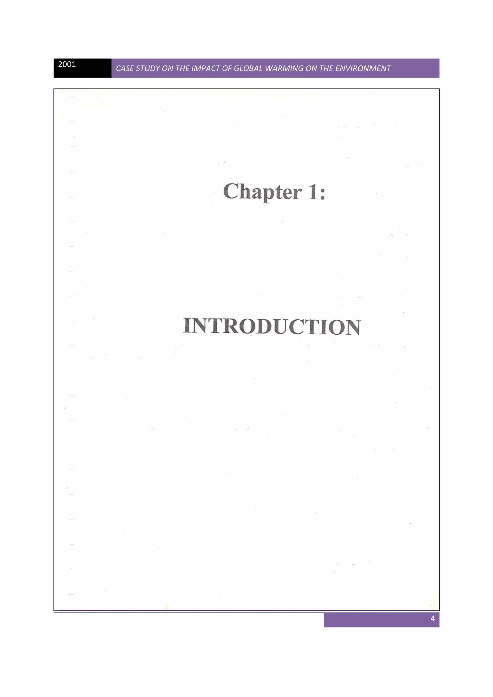 TAZ case study on the impacts of global warming on the environment http ...