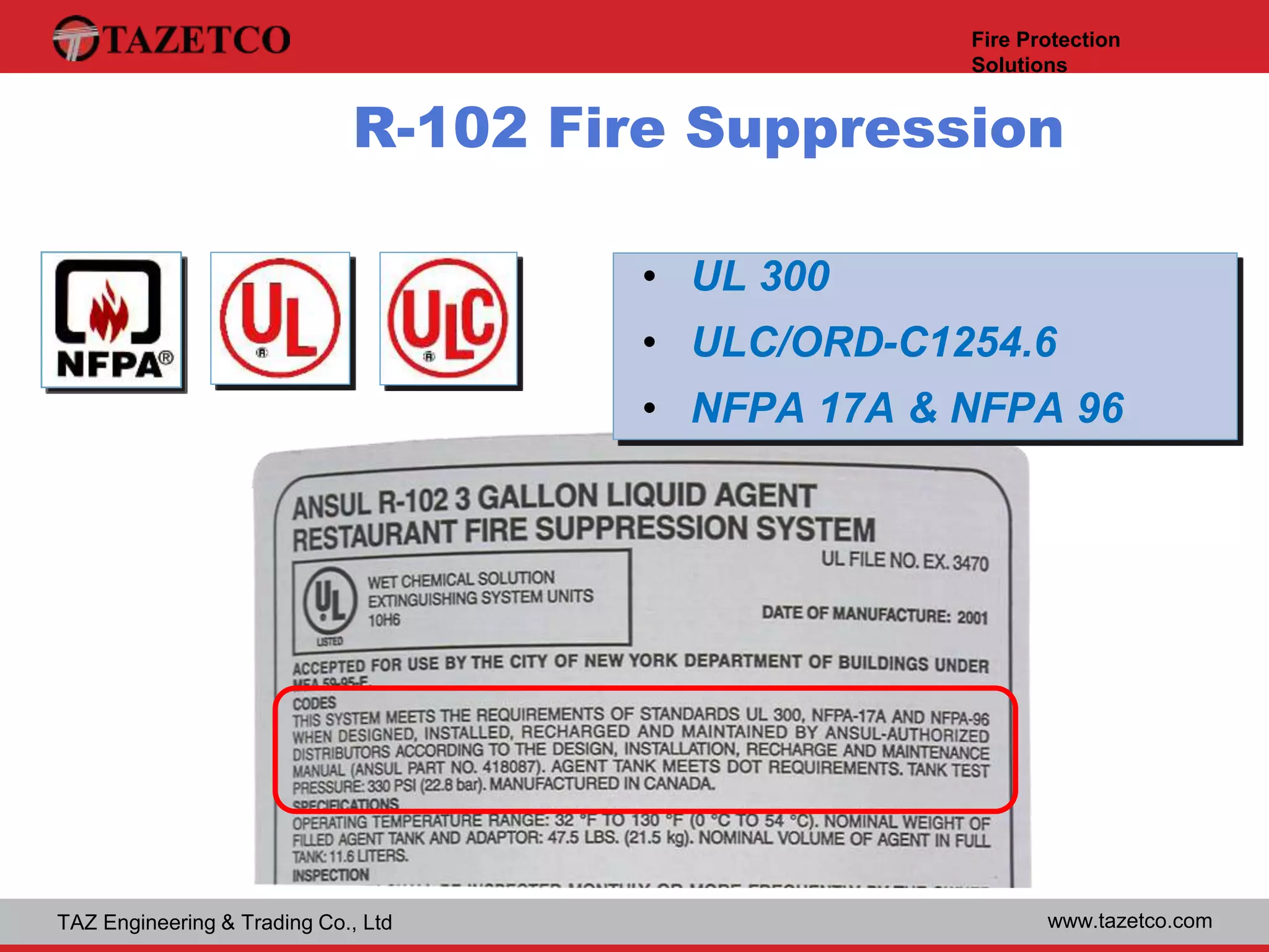 TAZETCO-ANSUL R102.pptx