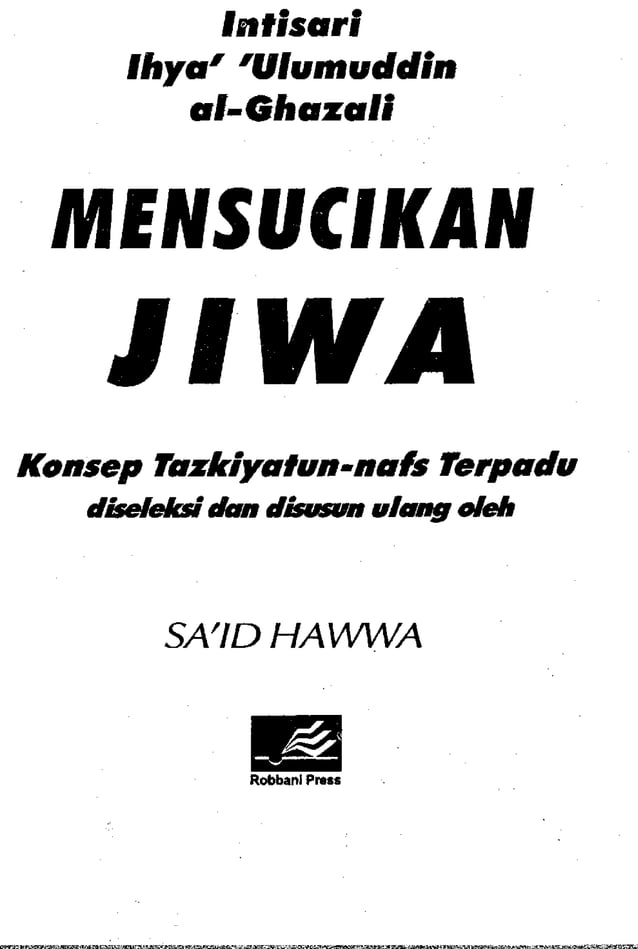 Islamic book : Tazkiyatun nafs imam ghazali | PDF