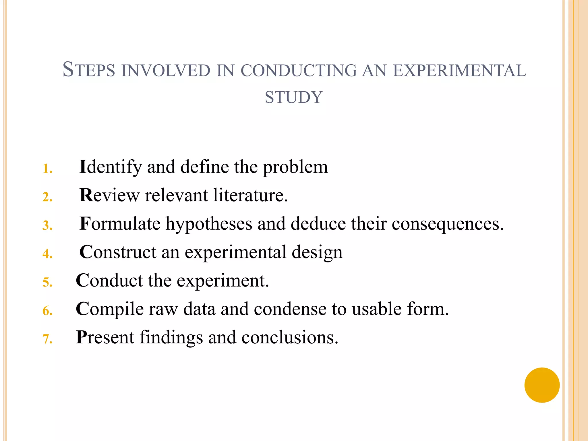 Experimental method of Research | PPTX