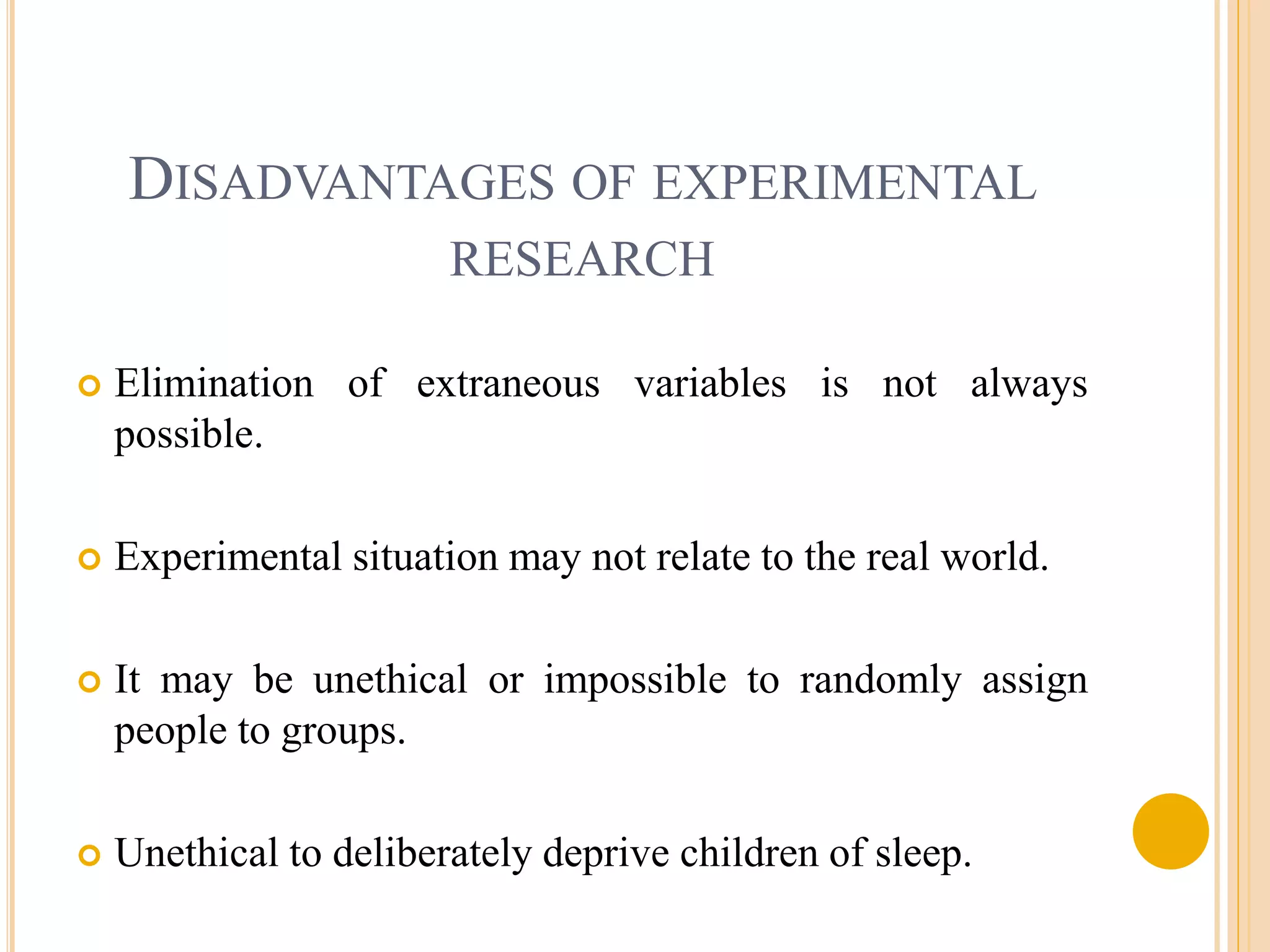 Experimental method of Research | PPTX