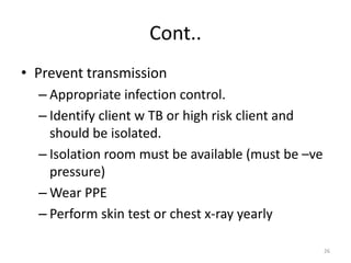 Tb | PPTX | Lung and Respiratory Health | Diseases and Conditions