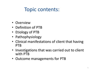 Tb | PPTX | Lung and Respiratory Health | Diseases and Conditions