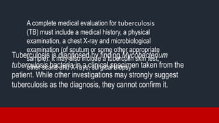 labaratory diagnosis of tuberulosis. | PPTX