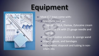 LUMBAR PUNCTURE -by Amiteshwar Reddy | PPTX