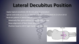 LUMBAR PUNCTURE -by Amiteshwar Reddy | PPTX