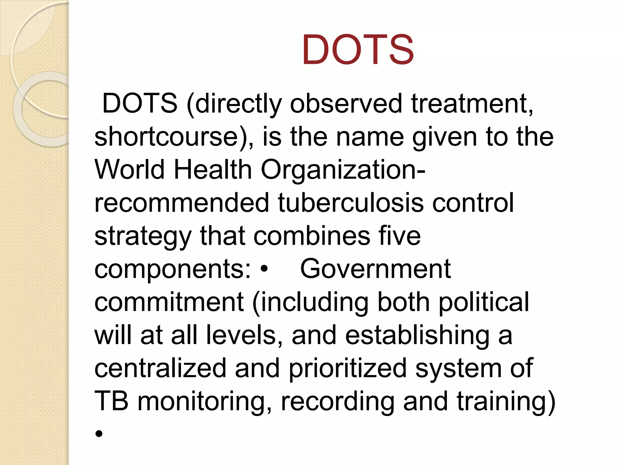 TUBERCULOSIS | PPTX