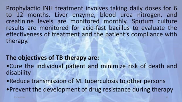 Pulmonary tuberculosis and its management | PPTX