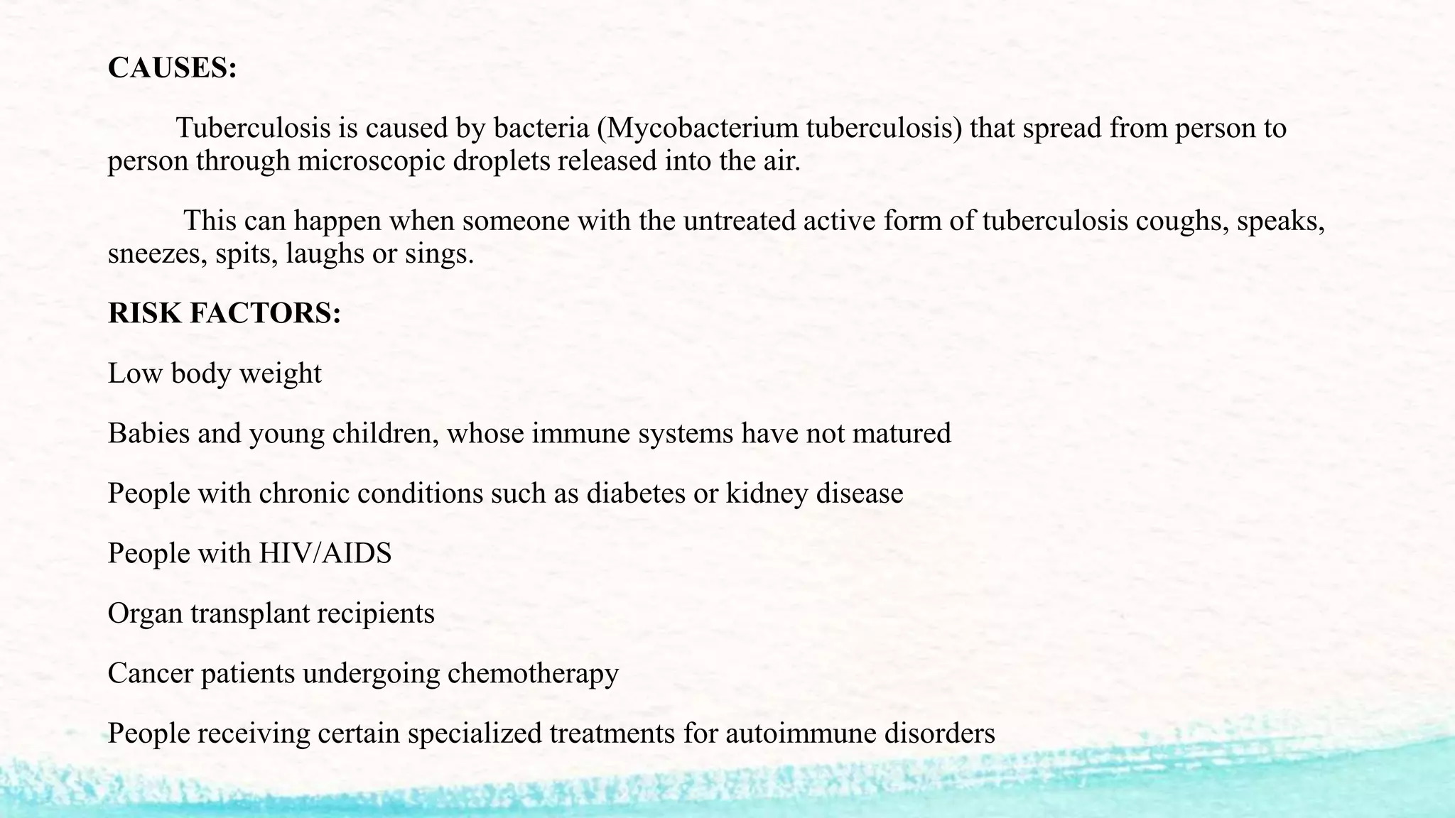 CASE PRESENTATION ON TUBERCULOSIS | PPTX