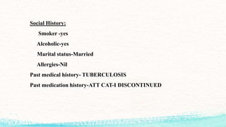 CASE PRESENTATION ON TUBERCULOSIS | PPTX