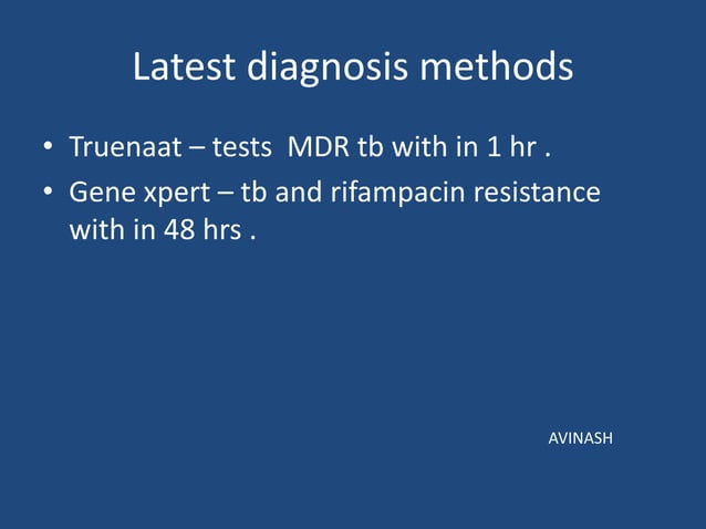 TUBERCULOSIS | PPT