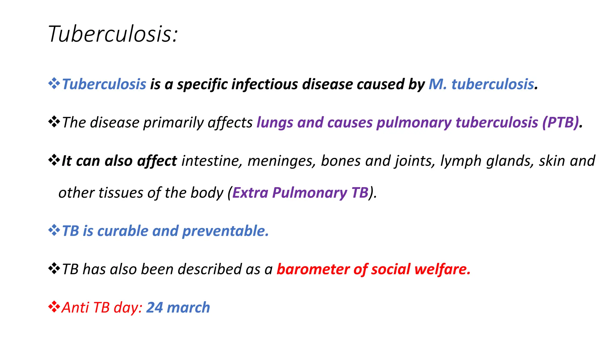 Tuberculosis,TB,COMMUNITY MEDICINE,MBBS,MD,BPH,MPH,DR NARENDRA KUMAR ...