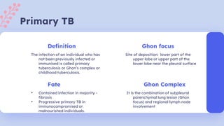 Tuberculosis, primary and secondary tuberculosis | PPT