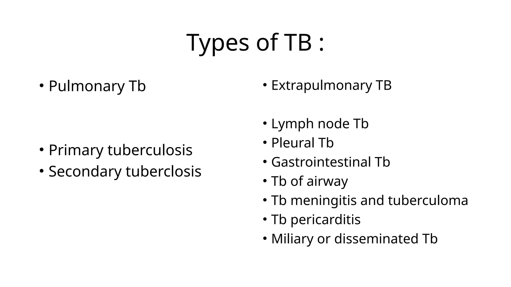 Approach to tuberculosis and treatment plans and management | PPTX