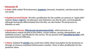 Presumed ocular tuberculosis, identification .pptx