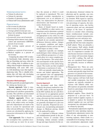 Key Trends in ASC Valuations: Benchmark and use common valuation ...