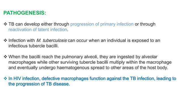 Tb hiv-coinfection | PPTX | Infectious Diseases | Diseases and Conditions