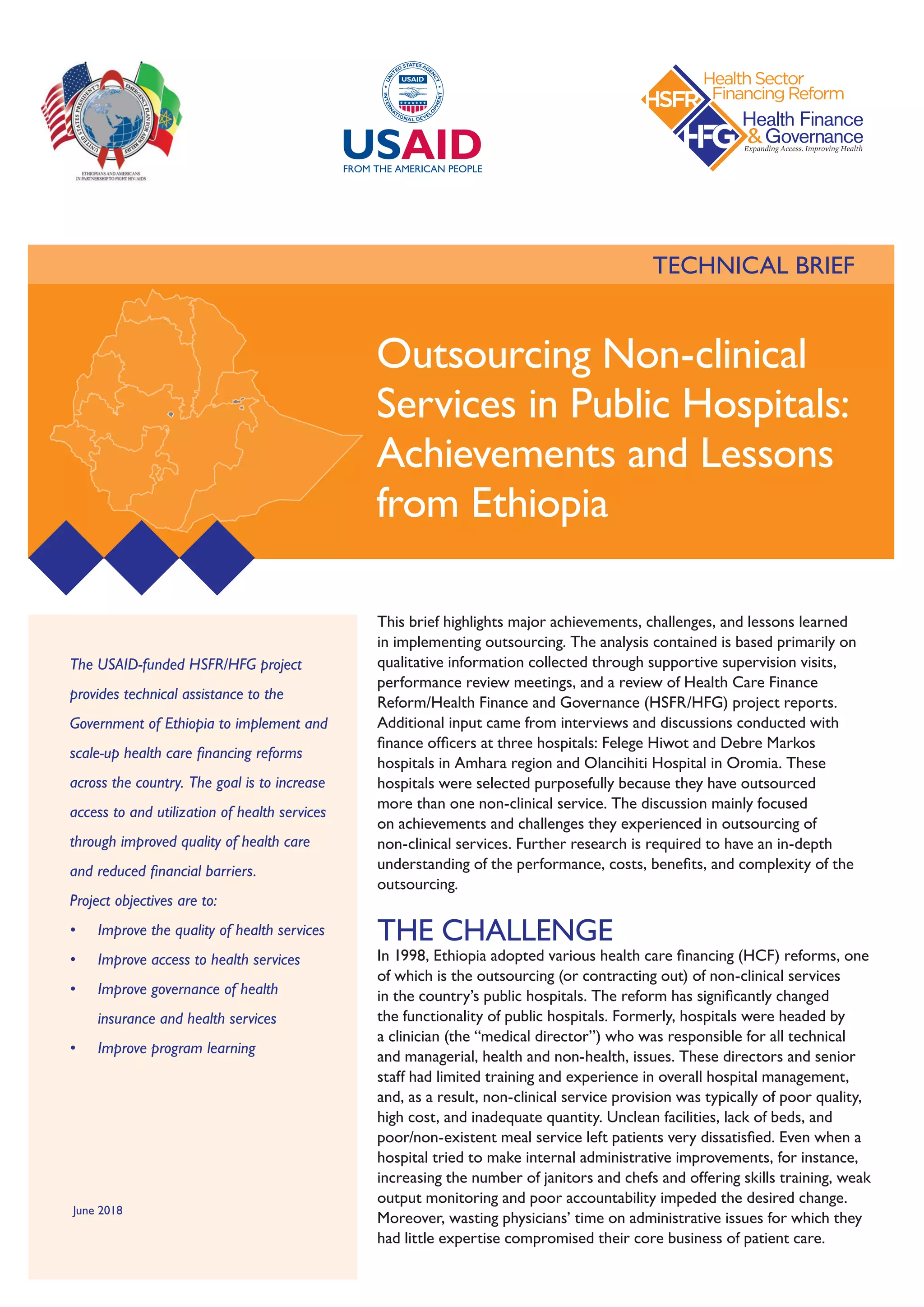 Outsourcing Non-clinical Services in Public Hospitals: Achievements and ...