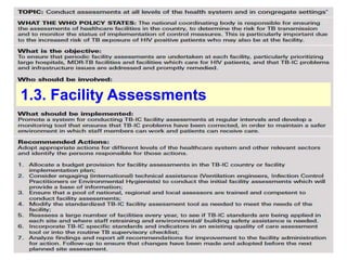 Tuberculosis infection control policy - WHO guidelines | PPTX