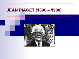 PPT Psikologi Kognitif Jean Piaget (1896 - 1980) | PPT