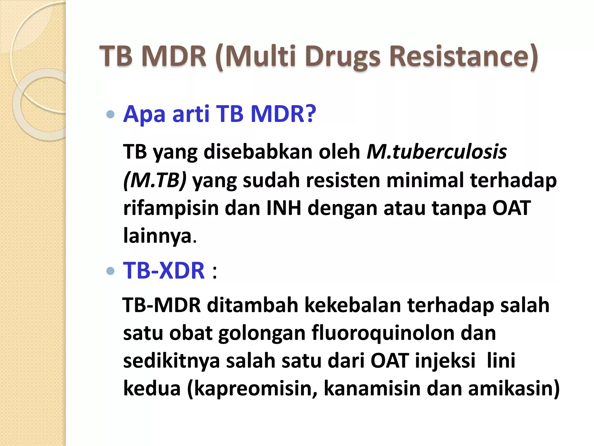 TB - MDR | PPTX
