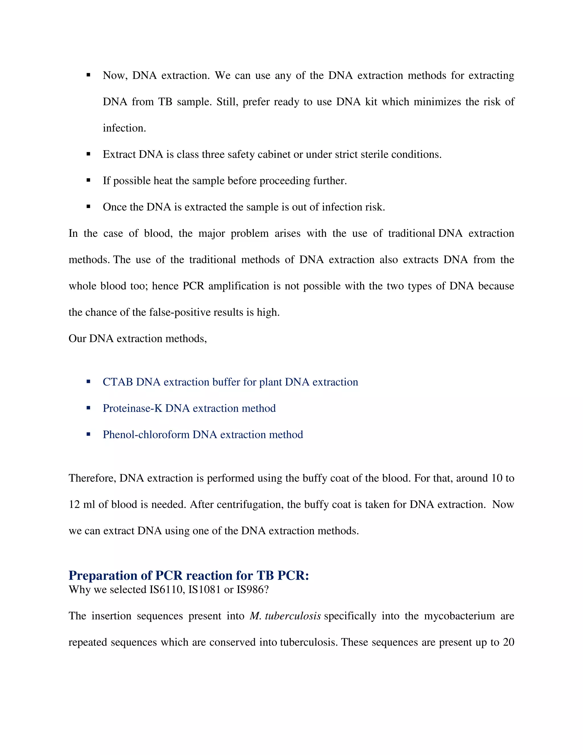 Tuberculosis PCR | PDF
