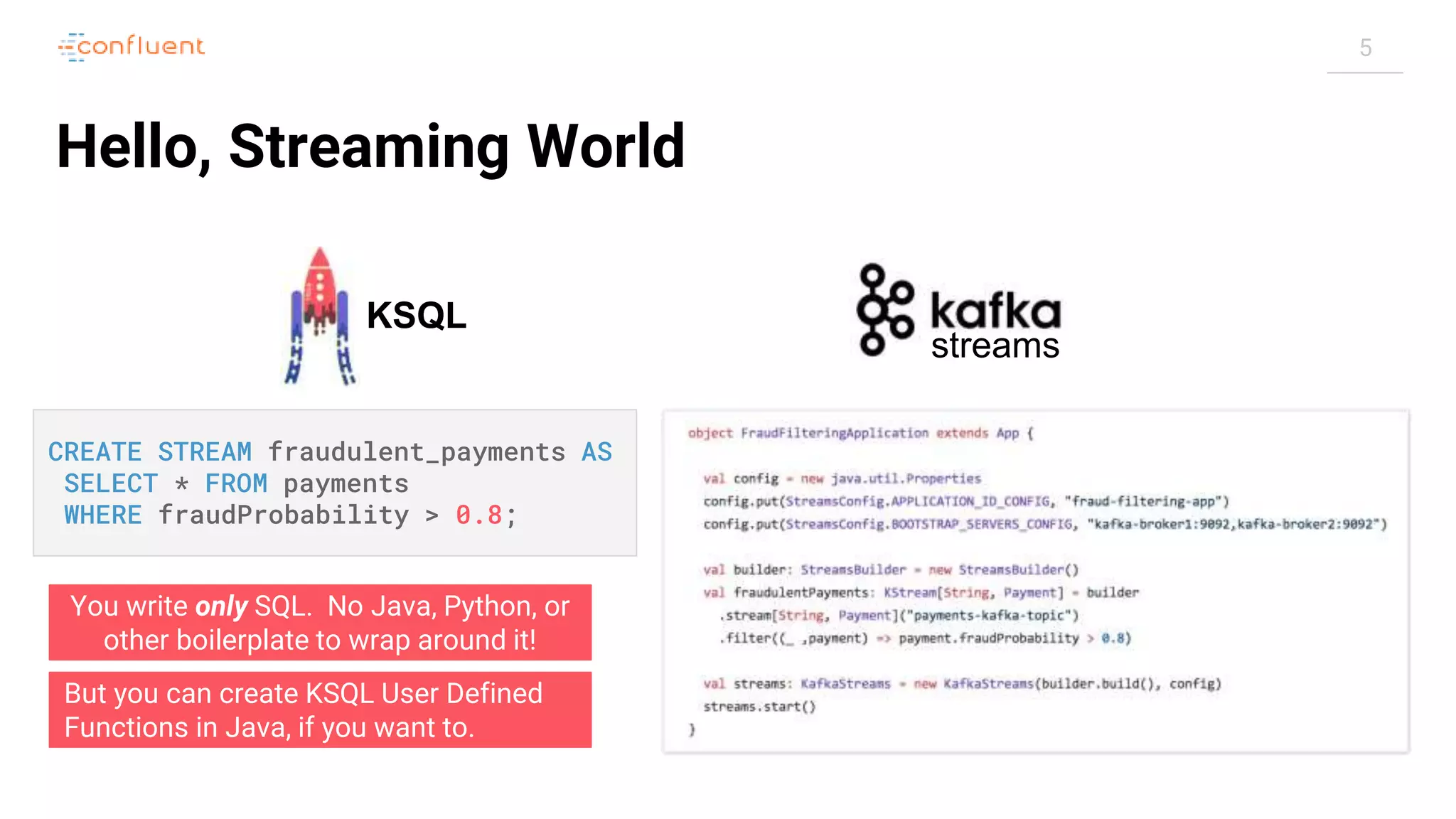 Ksql And Kafka Streams When To Use Which And When To Use Both Ppt