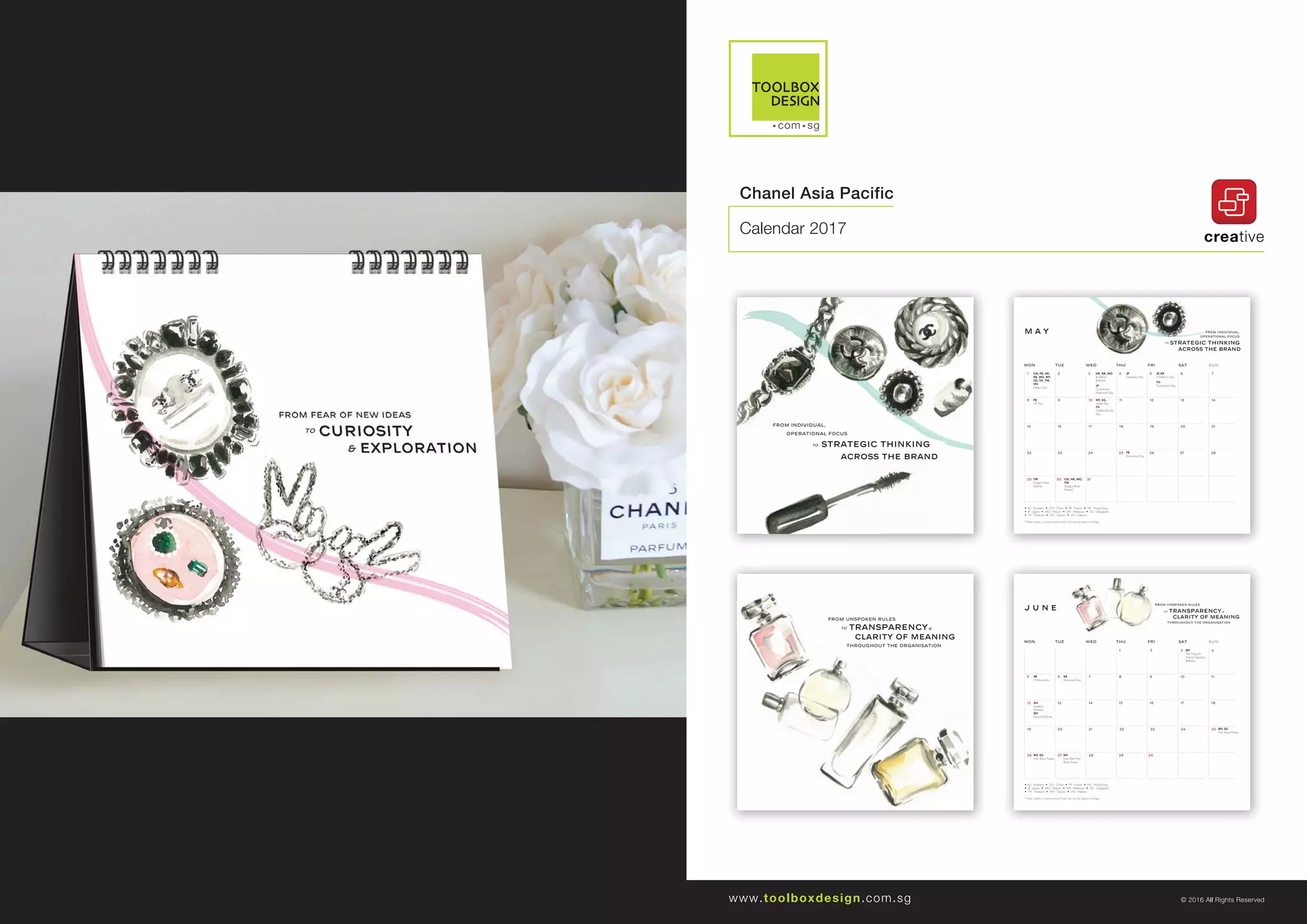 Toolbox Design • Chanel Calendar 2017 | PDF