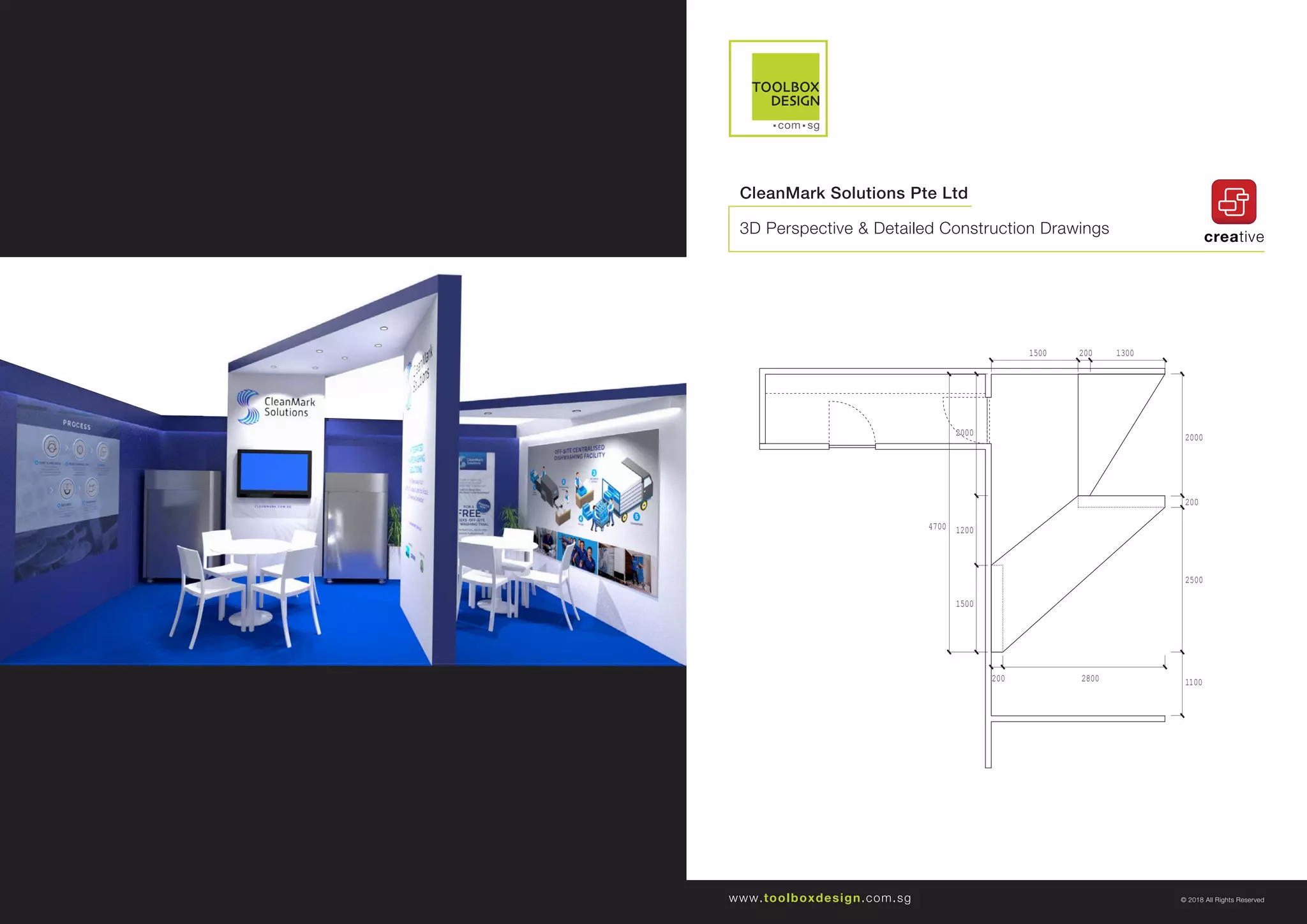 3D PERSPECTIVE / BOOTH DESIGN & PRODUCTION - CLEANMARK SOLUTIONS | PDF