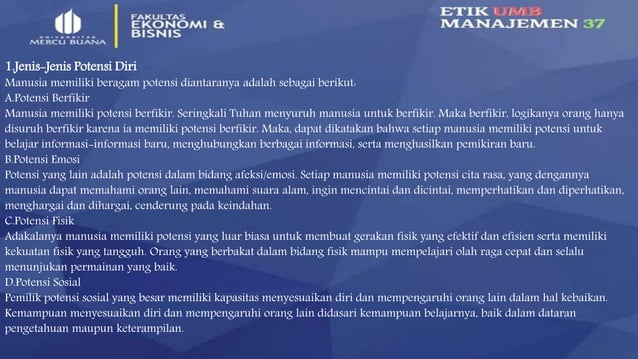 MENGGALI POTENSI DIRI SERTA MENENTUKAN TUJUAN HIDUP | PPTX