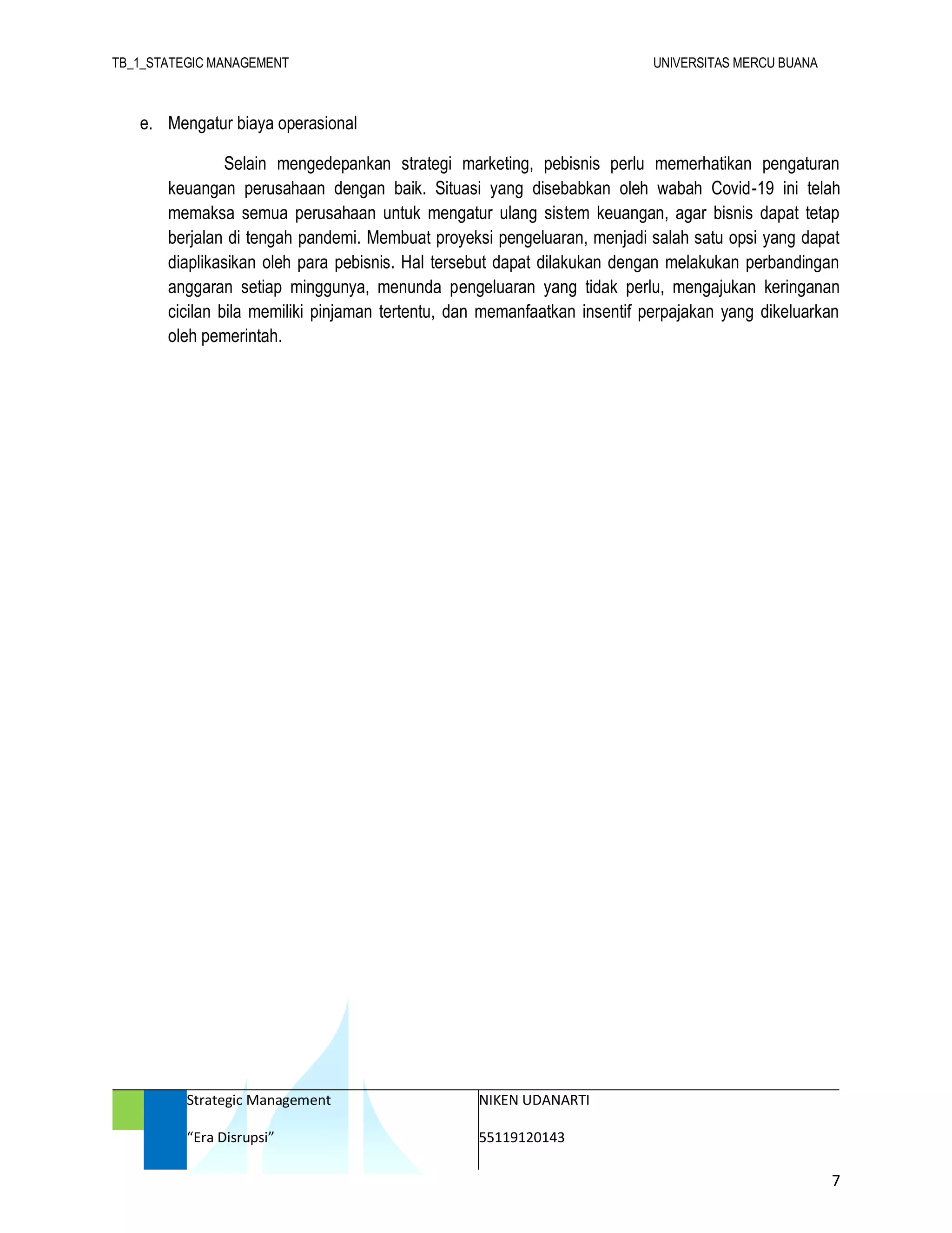 Tb1, executive summary era disrupsi niken udanarti | PDF